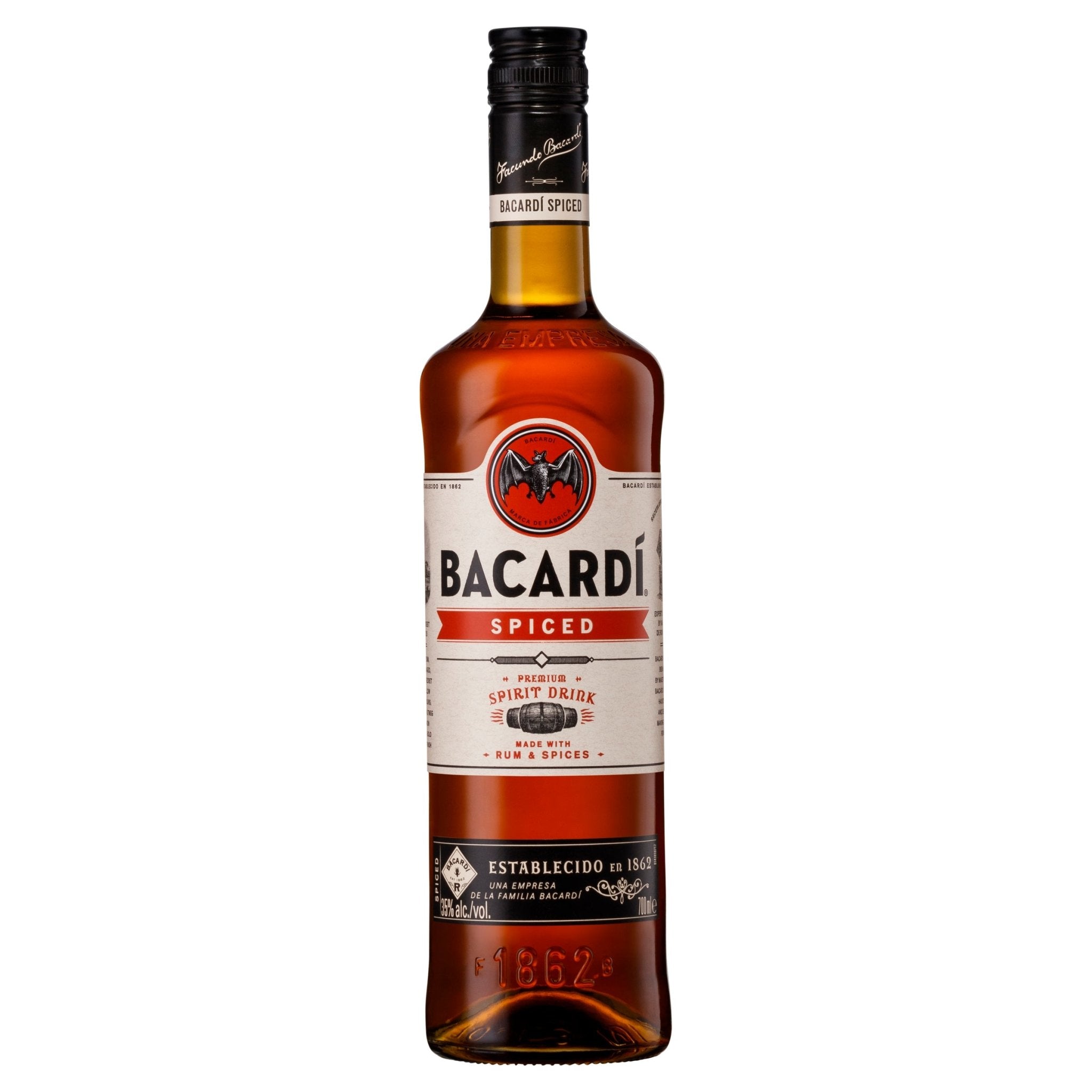 Bacardi Spiced Rum (700mL) - Secret Bottle