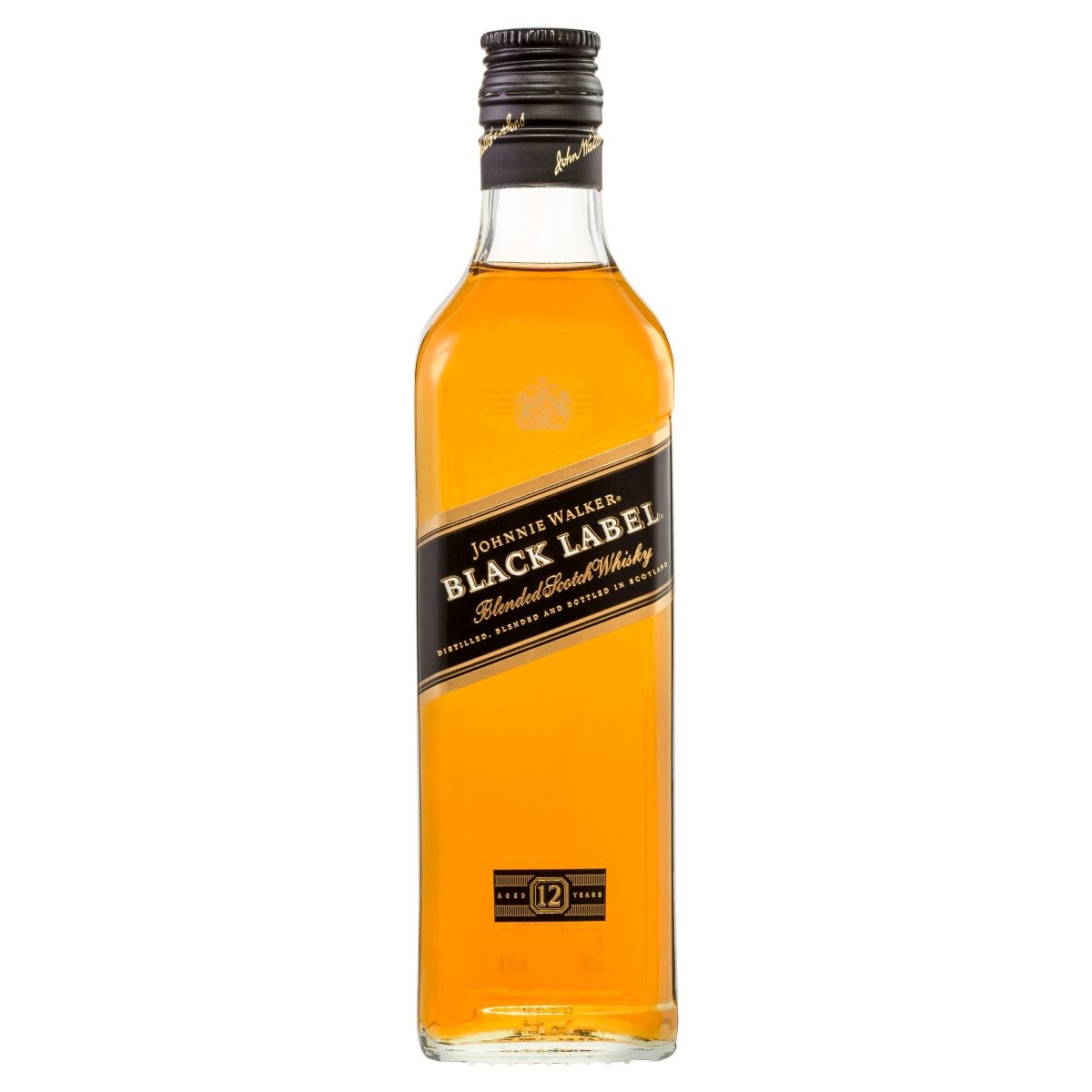 Johnnie Walker Black Label 12YO Blended Scotch Whisky (200mL) - Secret ...