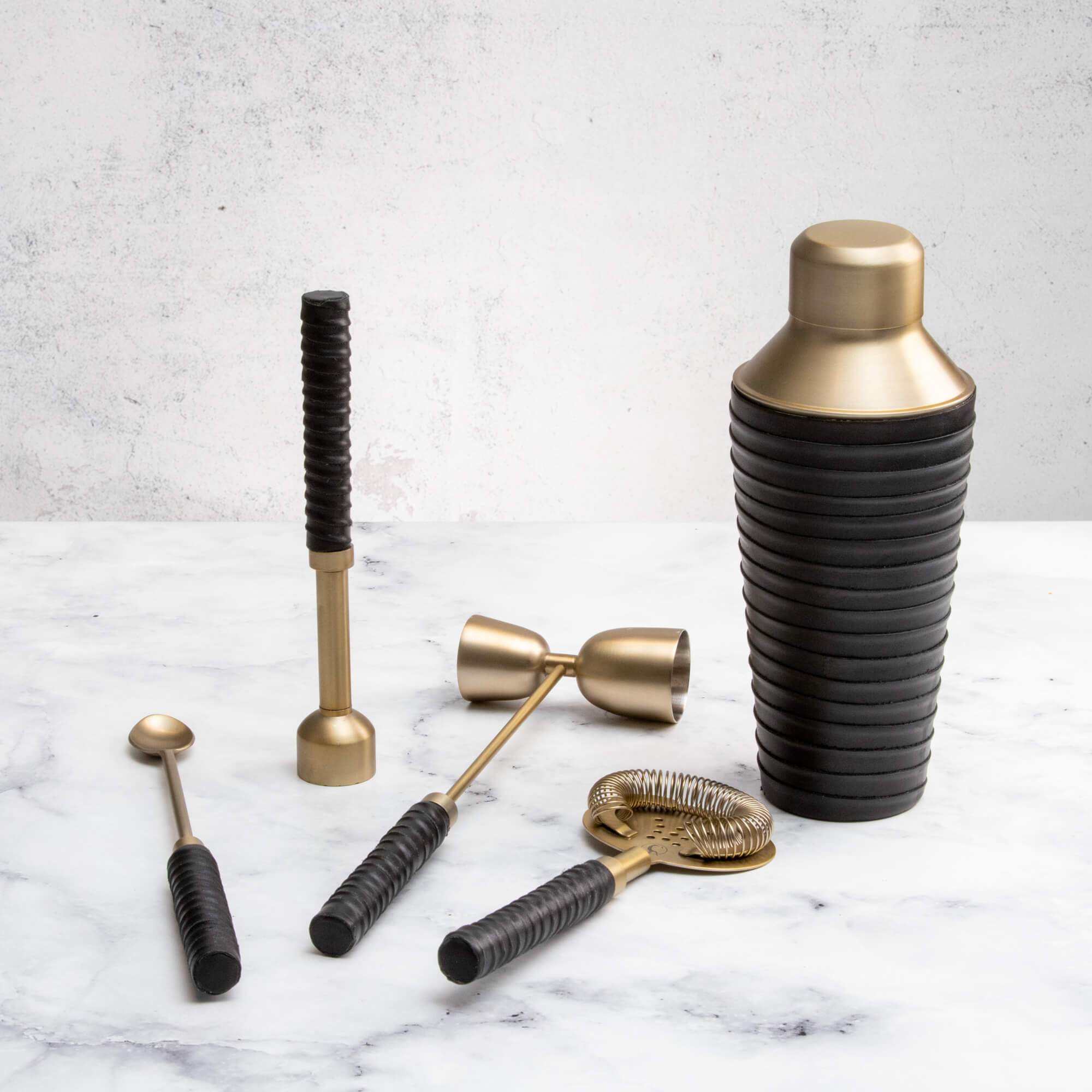 Premium Leather & Brass Cocktail Kit - Cocktail Gift – Secret Bottle