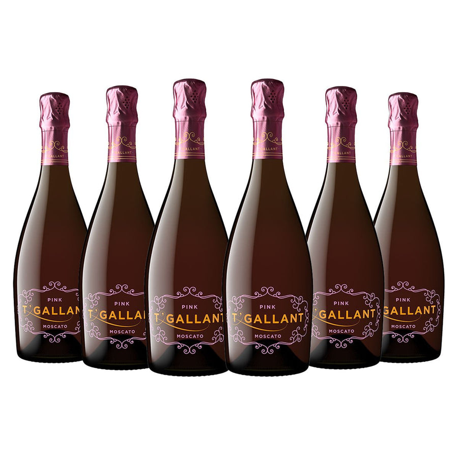 T'Gallant Sparkling Pink Moscato NV (750mL) Case of 6 - Secret Bottle